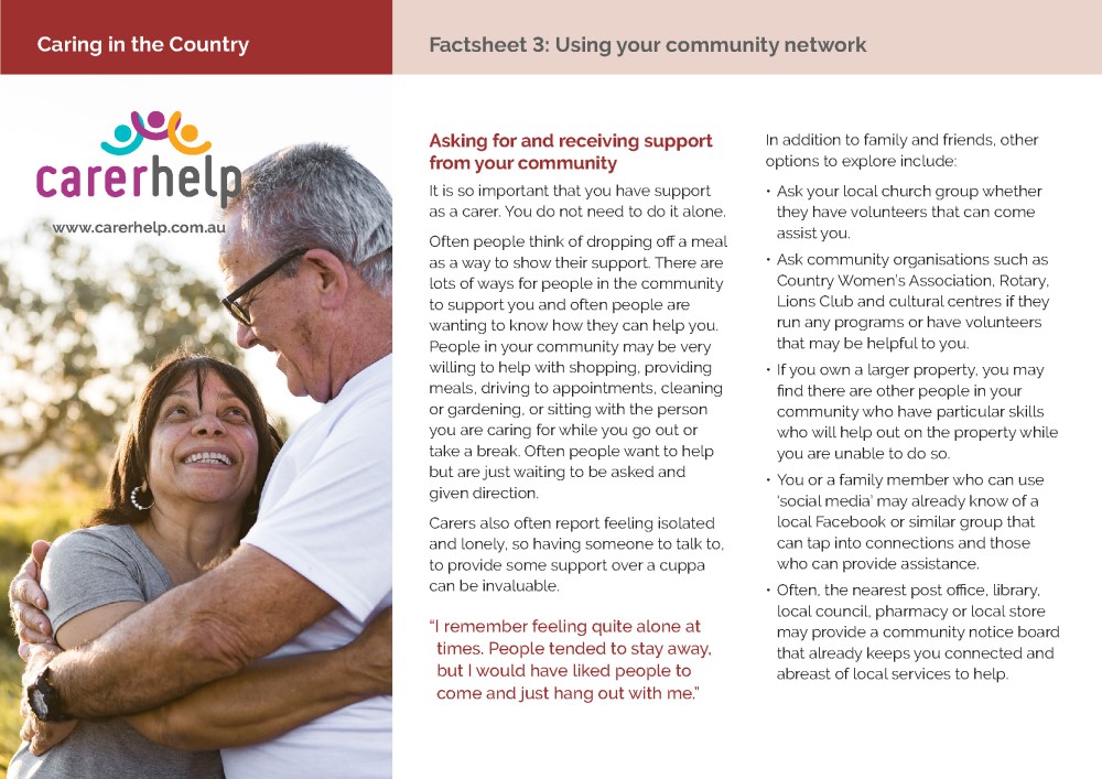 Caring in the country - Communities - CarerHelp